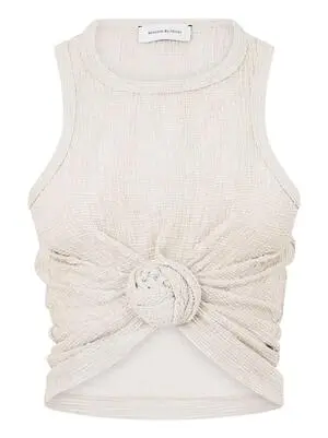 MAGDA BUTRYM Magda Butrym Sleeveless Textured Knot Detail Top