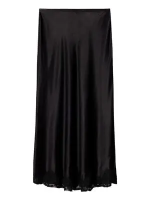 Rixo Midi Skirt - Black