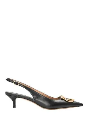 FERRAGAMO Sara Slingback With Pointed Toe - Black