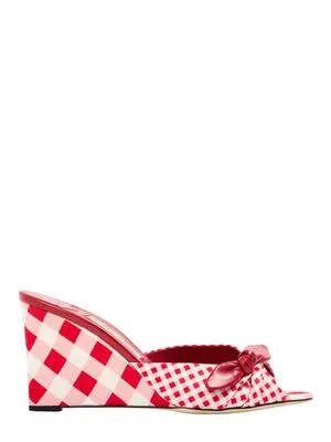 JIMMY CHOO Jimmy Choo Wedge Sandals With Bow Detailing Pink