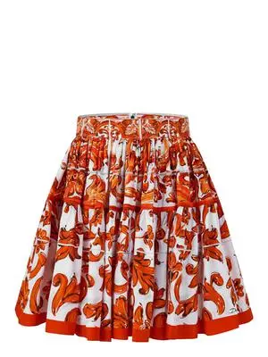 DOLCE & GABBANA Printed Layered Cake Skirt