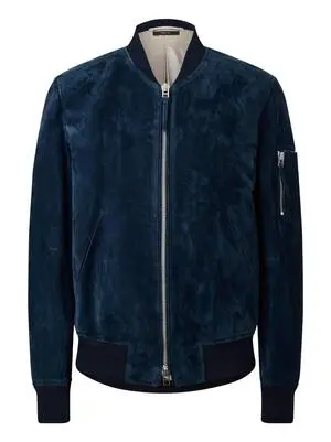 TOM FORD Tom Ford Suede Bomber Jacket