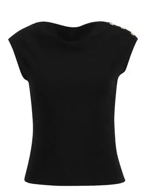 Barbour Barbour Sleeveless Top With Logo Detail Black