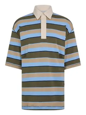 AMI Paris Loose Short-sleeve Polo Shirt - Green