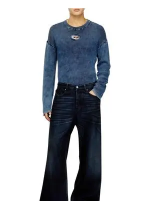 DIESEL® D-rise Wide Leg Jeans - Black