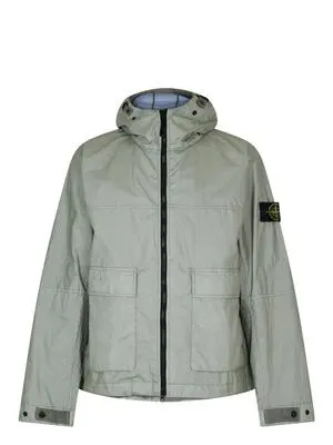 Stone Island Windproof Long Coat - Gray