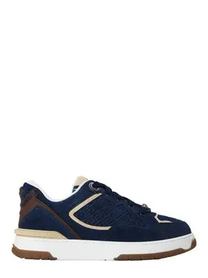 Versace Suede Athletic Sneakers - Multicolor
