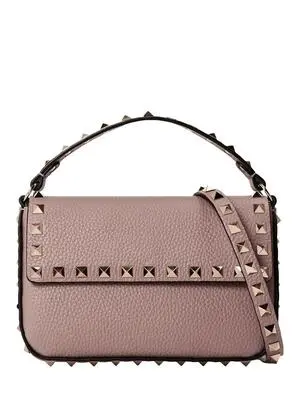 Valentino Garavani Valentino Rockstud Single-Shoulder Bag Brown