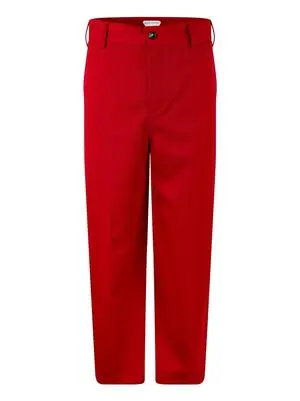 Bottega Veneta Wide Leg Trousers - Red