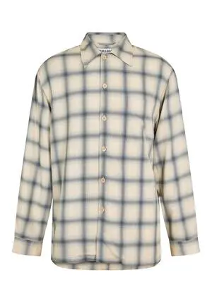 Our Legacy Printed Long-Sleeve Shirt Gray