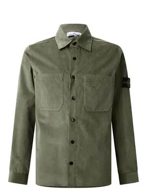 Stone Island Long Sleeve Button Shirt - Green