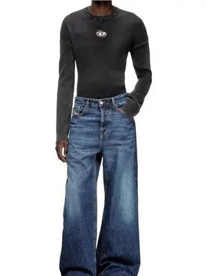 DIESEL® D-rise Wide Leg Jeans - Black