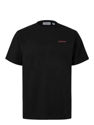 Off-White Crew Neck Short Sleeve T-shirt - Black