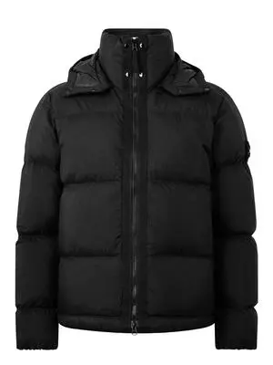 Stone Island Down Puffer Jacket With Stand Collar - Black