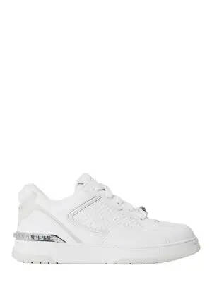 Versace Greca Trimmed Sneakers - White