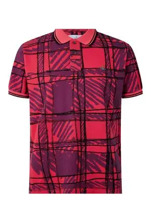 VIVIENNE WESTWOOD Printed Short-sleeve Polo Shirt - Red