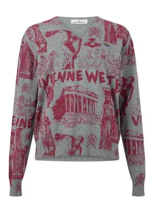 VIVIENNE WESTWOOD Long-sleeve Knit Sweater - Gray