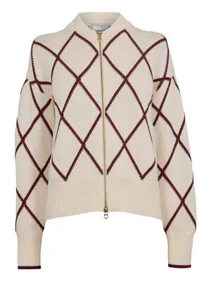 VARLEY Varley Long Sleeve Zip Up Knit Top