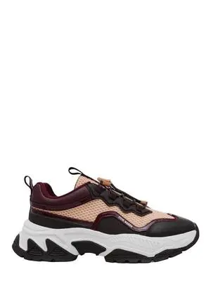 Steve Madden Color-block Mesh Dad Sneakers - Black