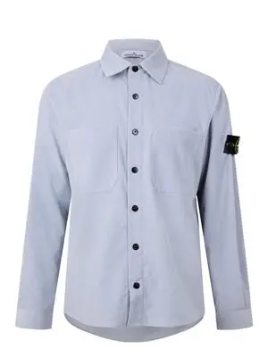 Stone Island Sleeve Button Down Shirt - Blue