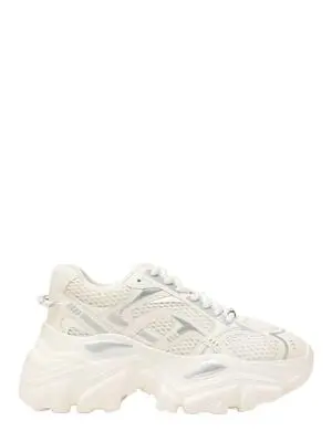 Steve Madden Off- Mesh Dad Sneakers With Chunky Soles - White