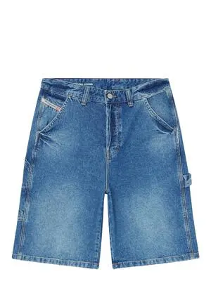 DIESEL® Mid-length Denim Shorts - Blue