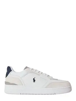 Polo Ralph Lauren Solid Color Court Trainers - White