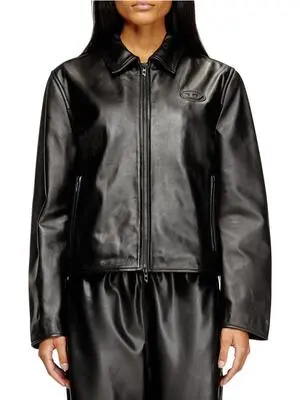 DIESEL® Leather Jacket - Black
