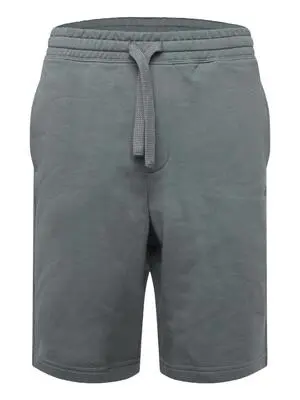 Hugo Boss Loose-fit Shorts With Logo Print - Gray