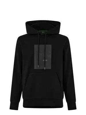 Hugo Boss Pullover Hooded Sweatshirt With Graphic Print - Black