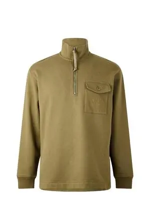C.P. COMPANY Neck Long Sleeve Sweat Top - No