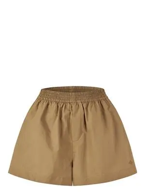 Varley Varley Elasticated Waist Shorts With Back Patch Pocket Brown