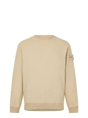 Stone Island Crew Neck Sweatshirt - Nude