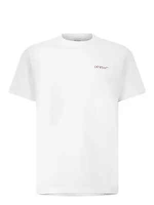 Off-White Crew Neck Short Sleeve T-shirt - No