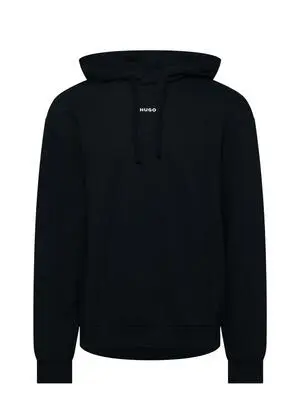 Hugo Boss Pullover Hooded Sweatshirt With Printed Logo - Black