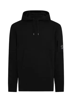 C.P. COMPANY Micro Lens Over-the-head Hoodie - Black