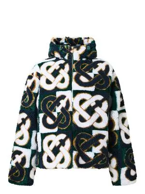 Casablanca Printed Fleece Jacket - Green