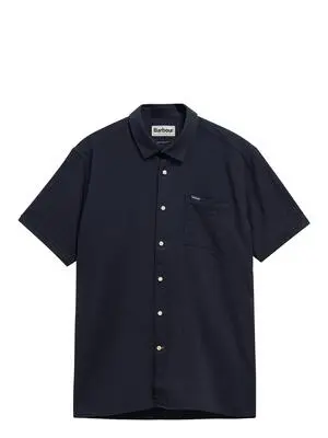 Barbour Short-sleeved Printed Shirt - Deep Navy Blue