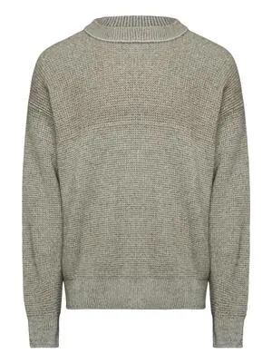 Hugo Boss Crew Neck Knit Sweater - Gray