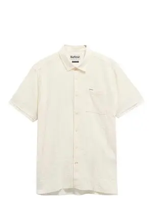 Barbour Short-sleeved Button-up Shirt - White