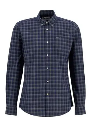 Barbour Long-sleeved Plaid Shirt - Black