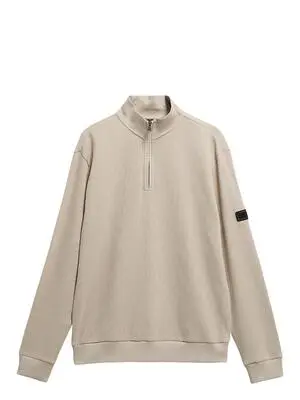 Barbour Quarter Zip Fleece - Nude