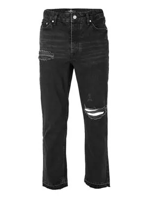 REPRESENT Solid Straight Leg Jeans - Black