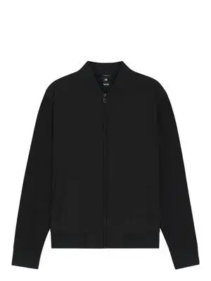 Hugo Boss Quilted Zip-up Bomber Jacket - Black