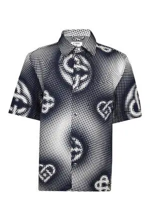 Casablanca Short-sleeved Button-up Shirt - Black