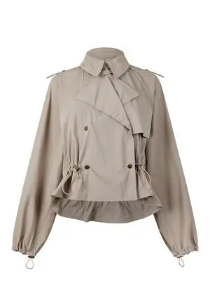 Burberry Cropped Trench Jacket - Nude