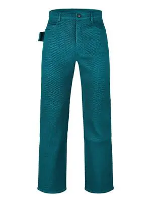 Bottega Veneta Tailored Leather Trousers - Blue