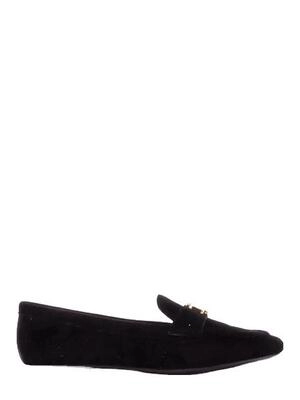 Ralph Lauren Logo Plaque Slip-on Loafers - Black