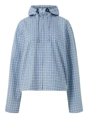 Acne Studios Lightweight Checked Windbreaker - Blue