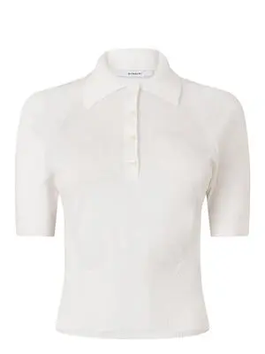 Givenchy Knit Polo Top - White
